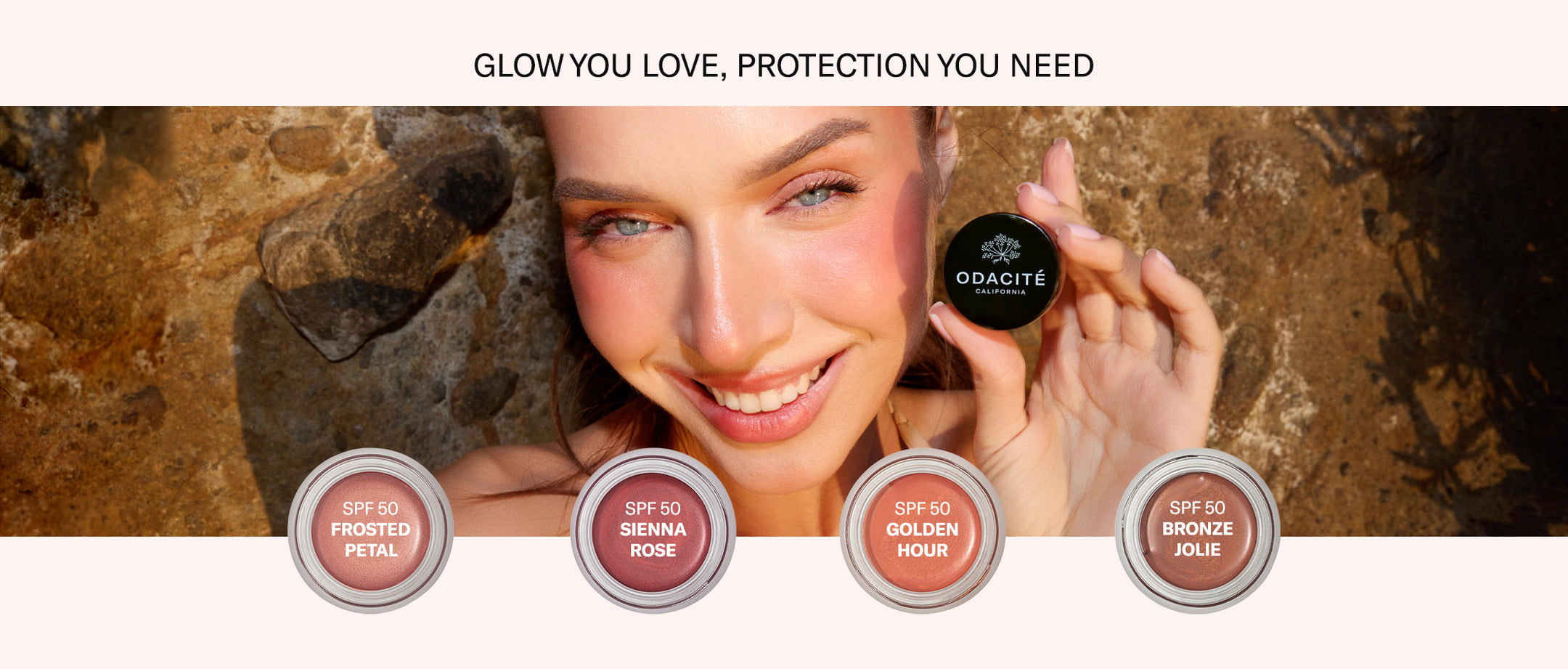 SPF 50 Tinted Sunscreen + Color Balm Duo | Odacité