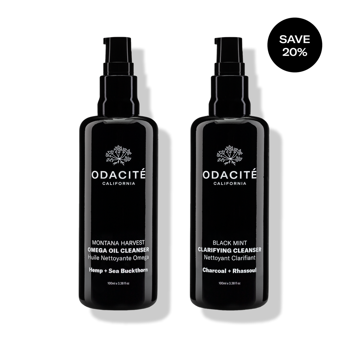 Double Cleansing Set • Omega Oil + Clarifying Cleansers – Odacité