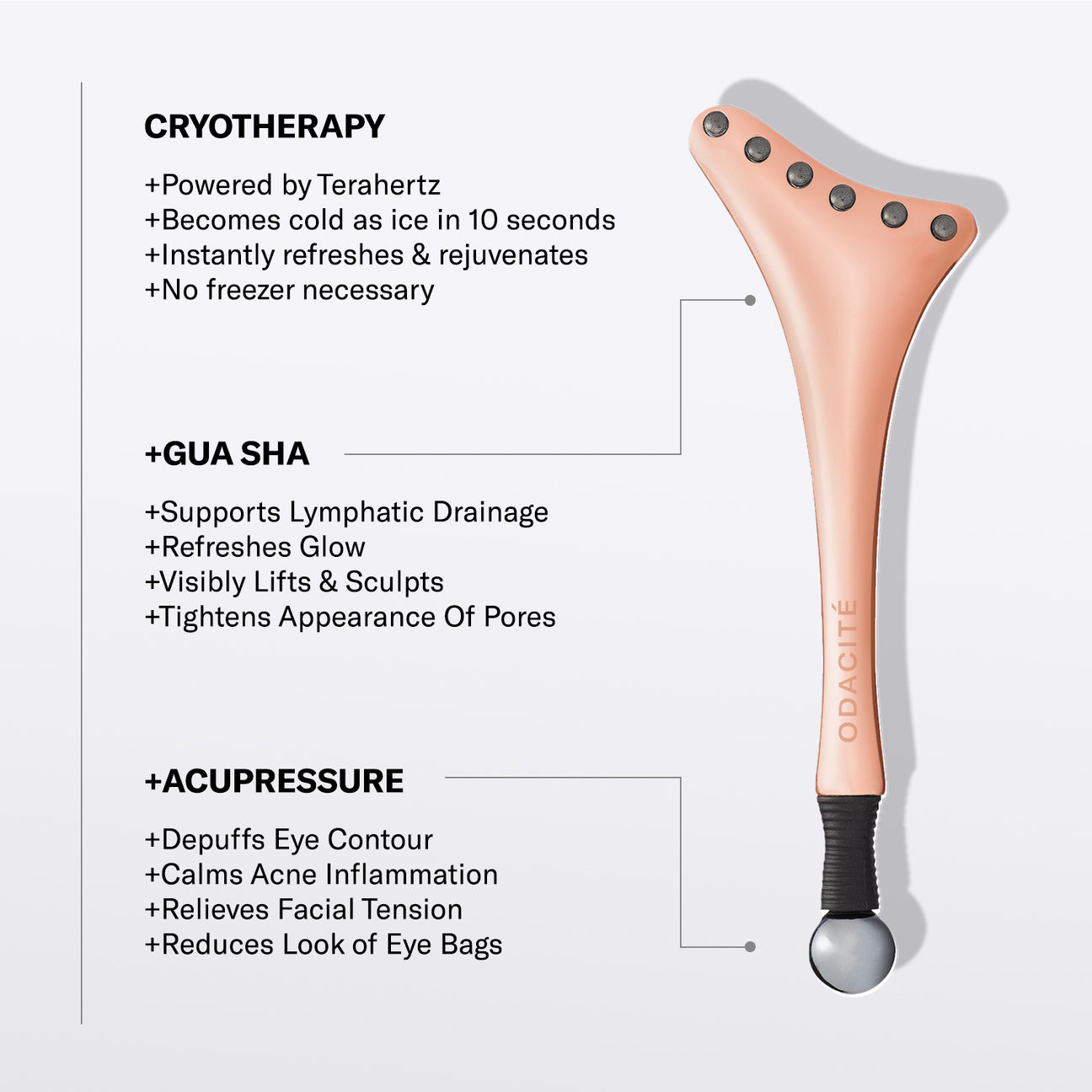 Cryo-Tech Facial Tool • Powered by Terahertz – Odacité